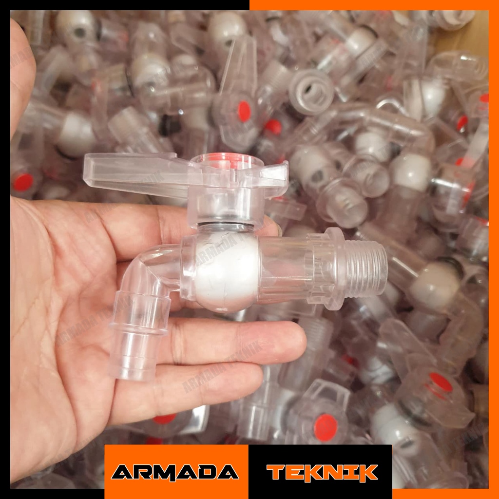 Jual Kran Air PVC 1/2 inch Transparan/ Kran Kamar Mandi Transparan ...