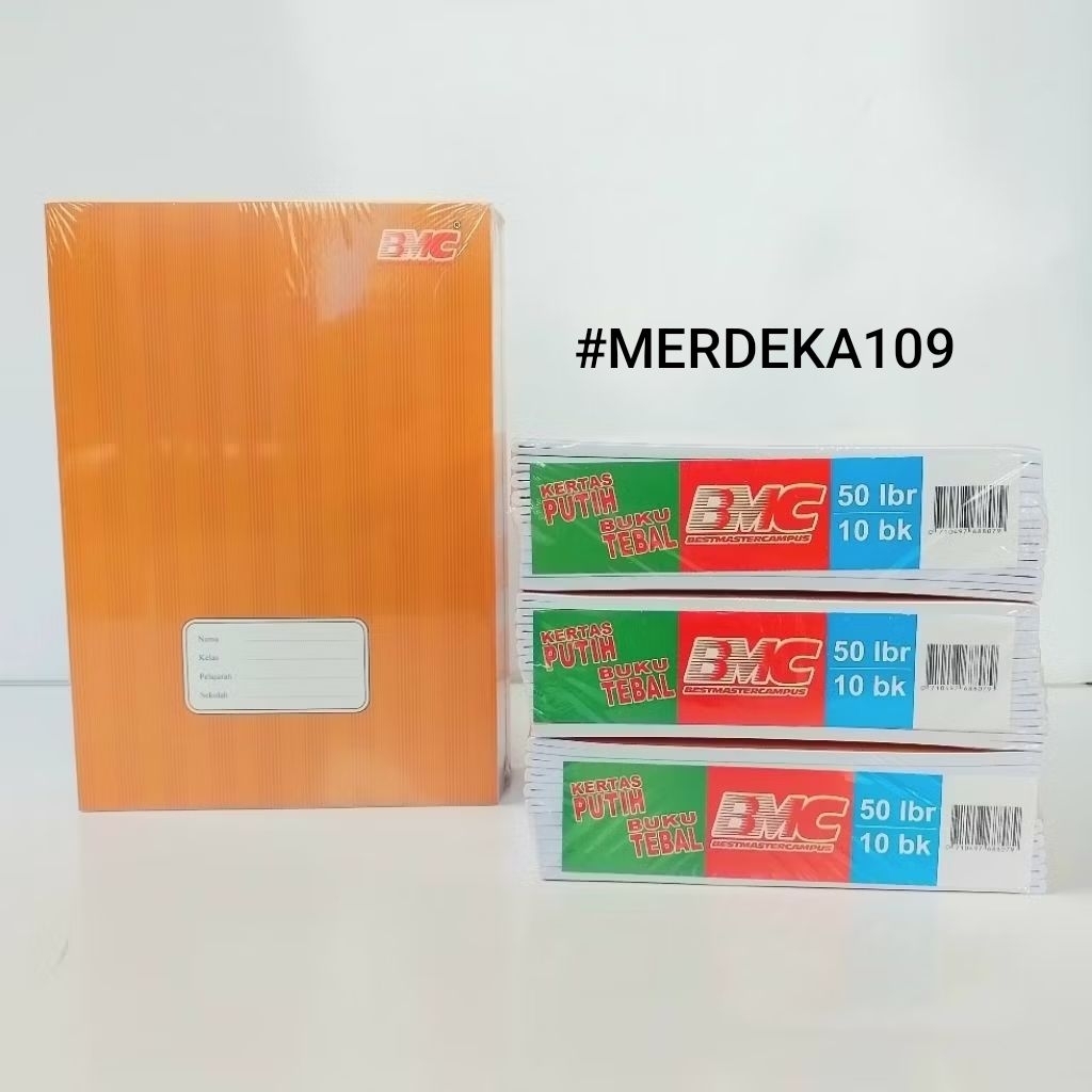 Jual Buku Tulis BMC CAMPUS PREMIUM 50 Lembar Sampul coklat 1 pak isi ...