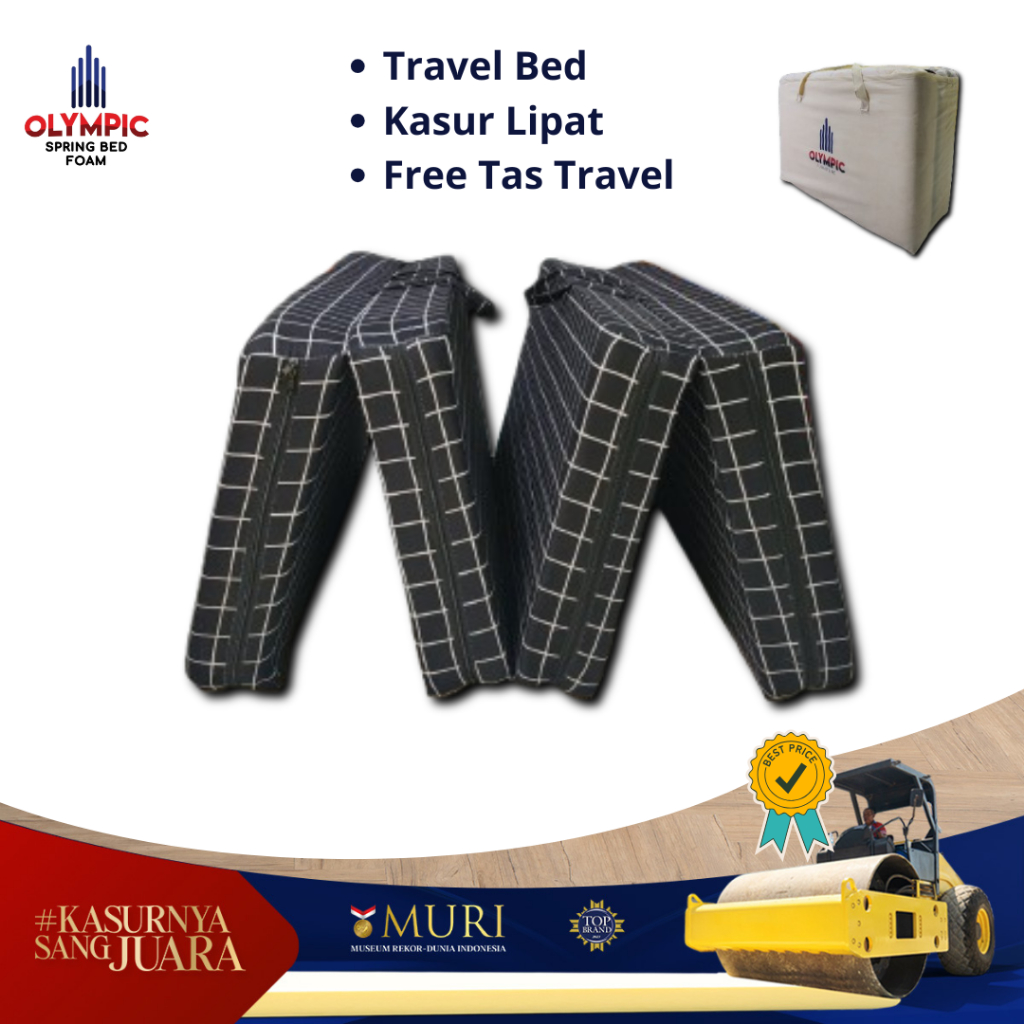 Jual OLYMPIC Kasur Lipat Free Tas Travel Bed Matras Lantai Kamar Tidur ...