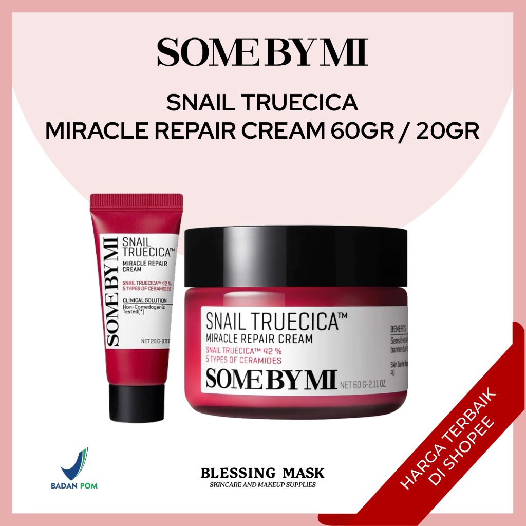 Jual SOMEBYMI SNAIL TRUECICA MIRACLE REPAIR CREAM - 60gr | 20gr - SOME ...