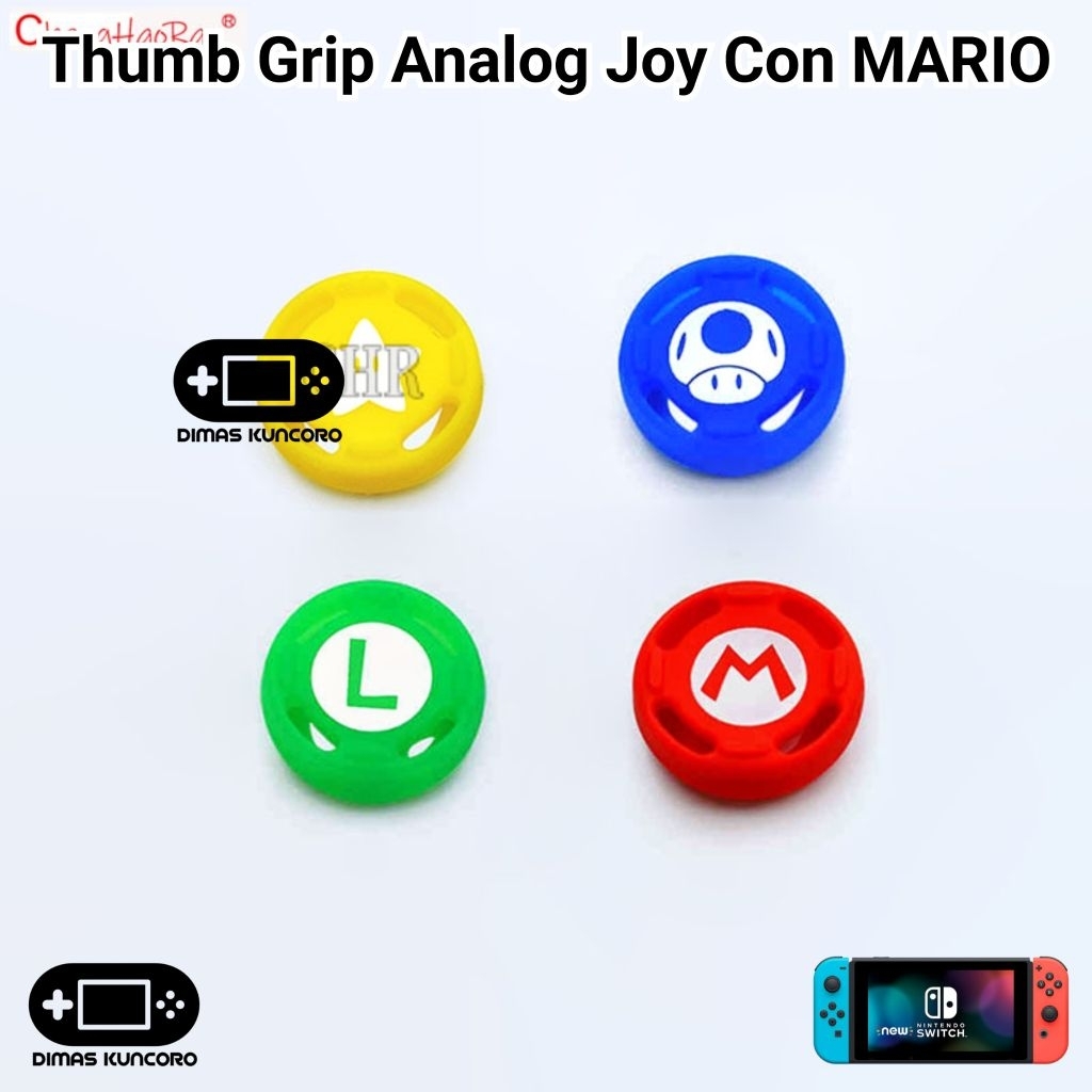 Jual Thumb Grip Analog Joy Con MARIO nintendo switch v1 v2 oled lite ...