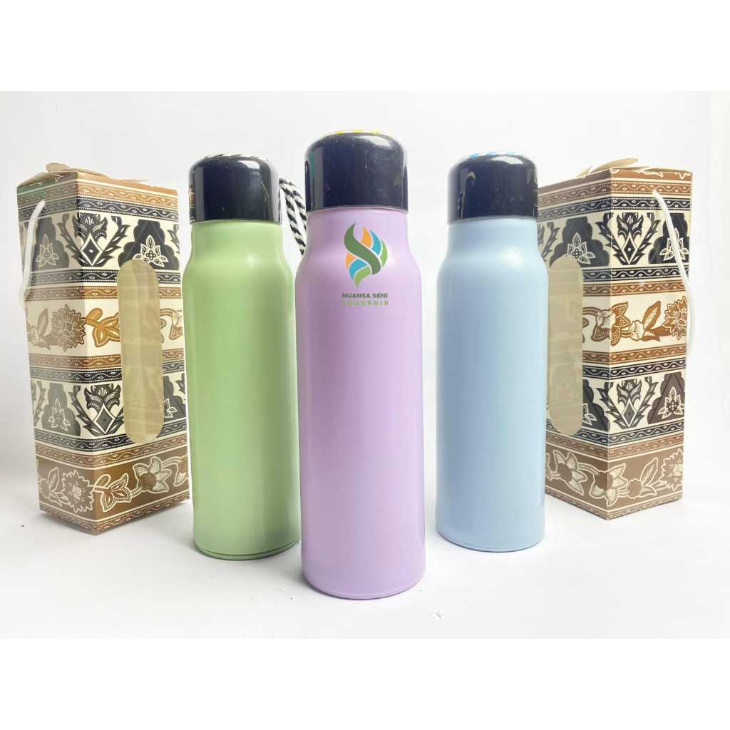 Jual Souvenir Botol Go Green Salur Tumbler Minum Kaca Tali Warna Motif ...