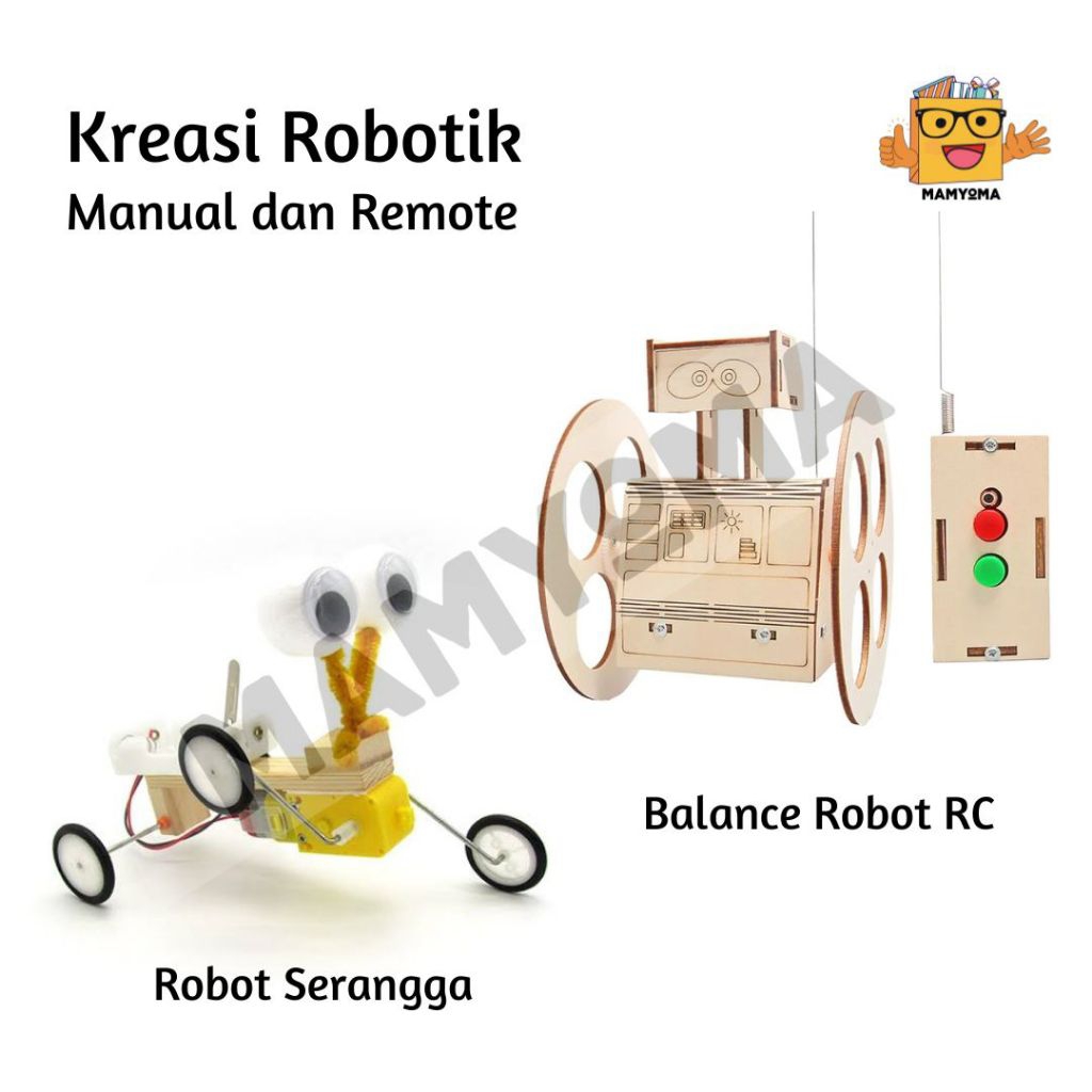 Jual Praktek Praktikum Sekolah Mainan Rakit Robot DIY / Robot Serangga ...