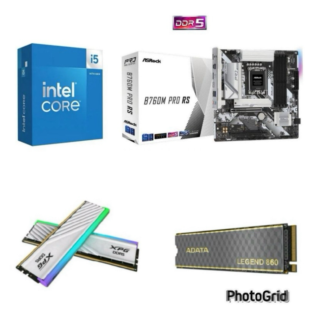 Jual Paket Processor Gaming Intel Core i5 14400F Box Gen 14 LGA 1700 RAM DDR5 32GB | Shopee ...