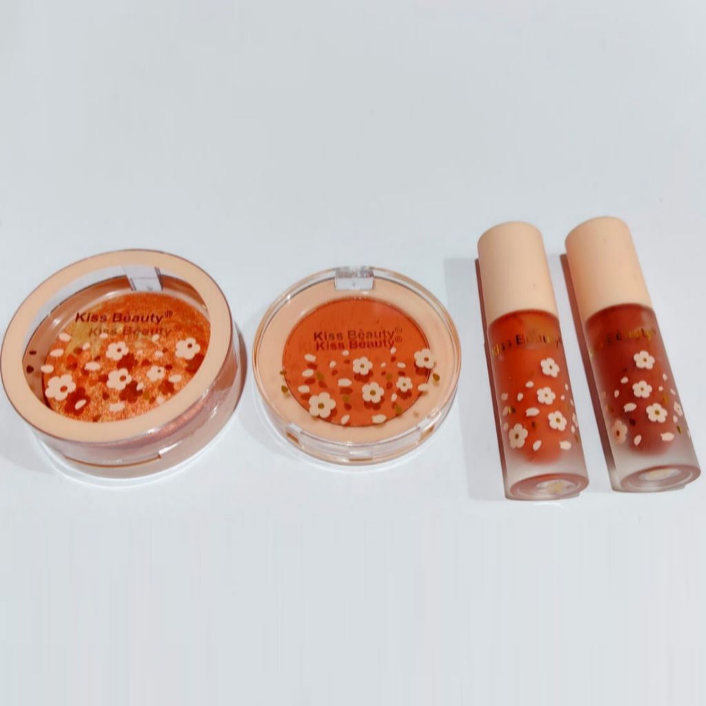 Jual BIG SALE | Kiss Beauty Sakura Makeup Set | Blush On + Lip Gloss ...