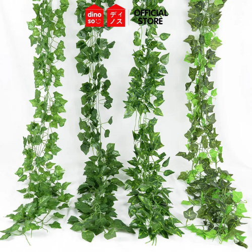 Jual DINOSO Tanaman Daun Rambat Sulur Artifisial Daun Hijau Buatan ...