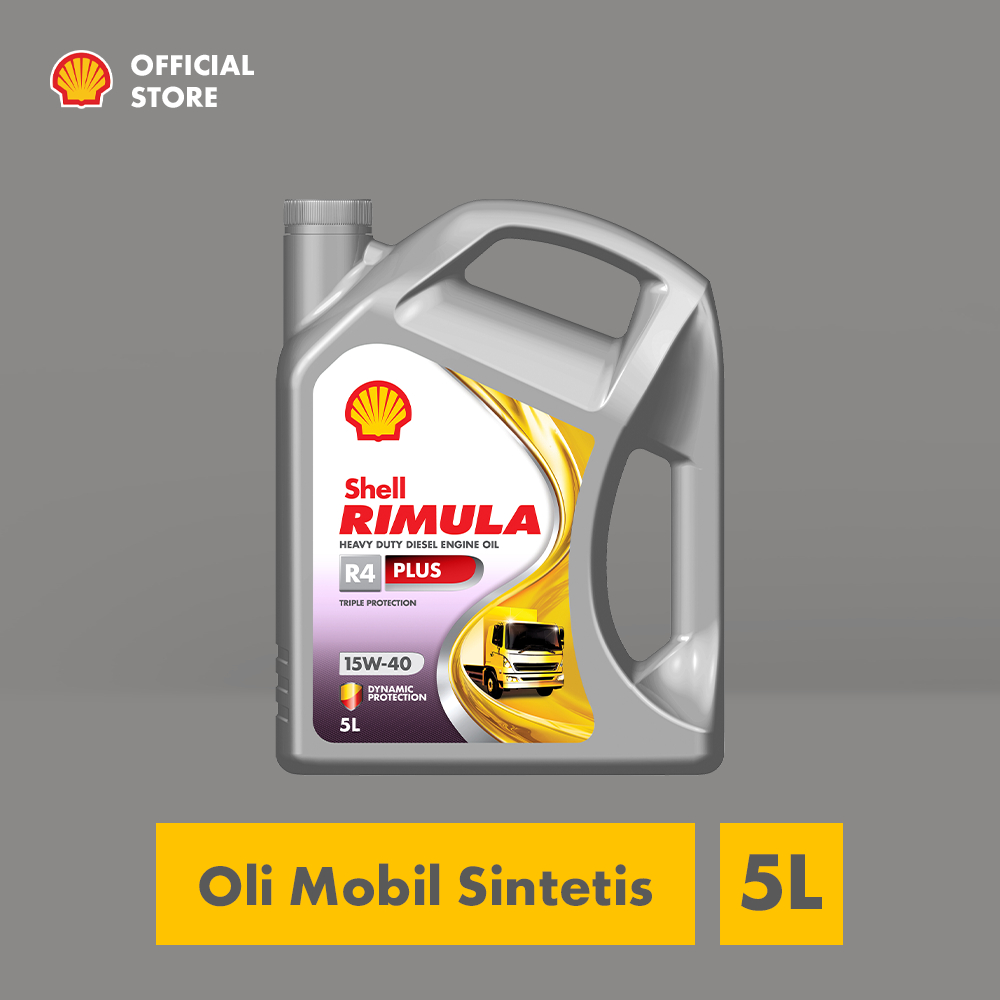 Jual Oli Mesin Mobil Shell Rimula R4 Plus (5L) | Shopee Indonesia