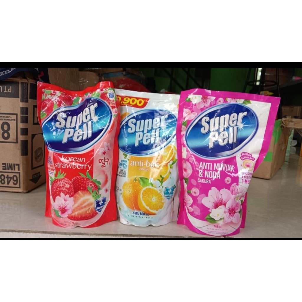 Jual SUPER PELL Pembersih all varian kemasan 770ml | Shopee Indonesia