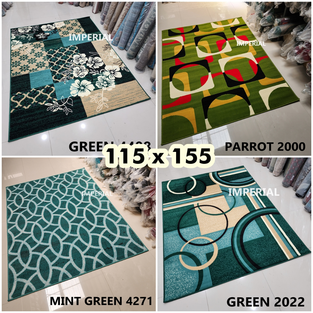 Jual Karpet Permadani MODERNO uk Mini 115 x 155 cm Hijau Green Parrot ...