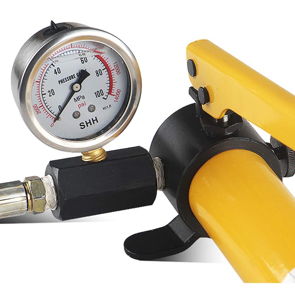 Jual 400 ml Manual Hydraulic Pump CP-180 + Pressure Gauge CP-180 / Pompa Hidrolik Manual 0.4 L ...