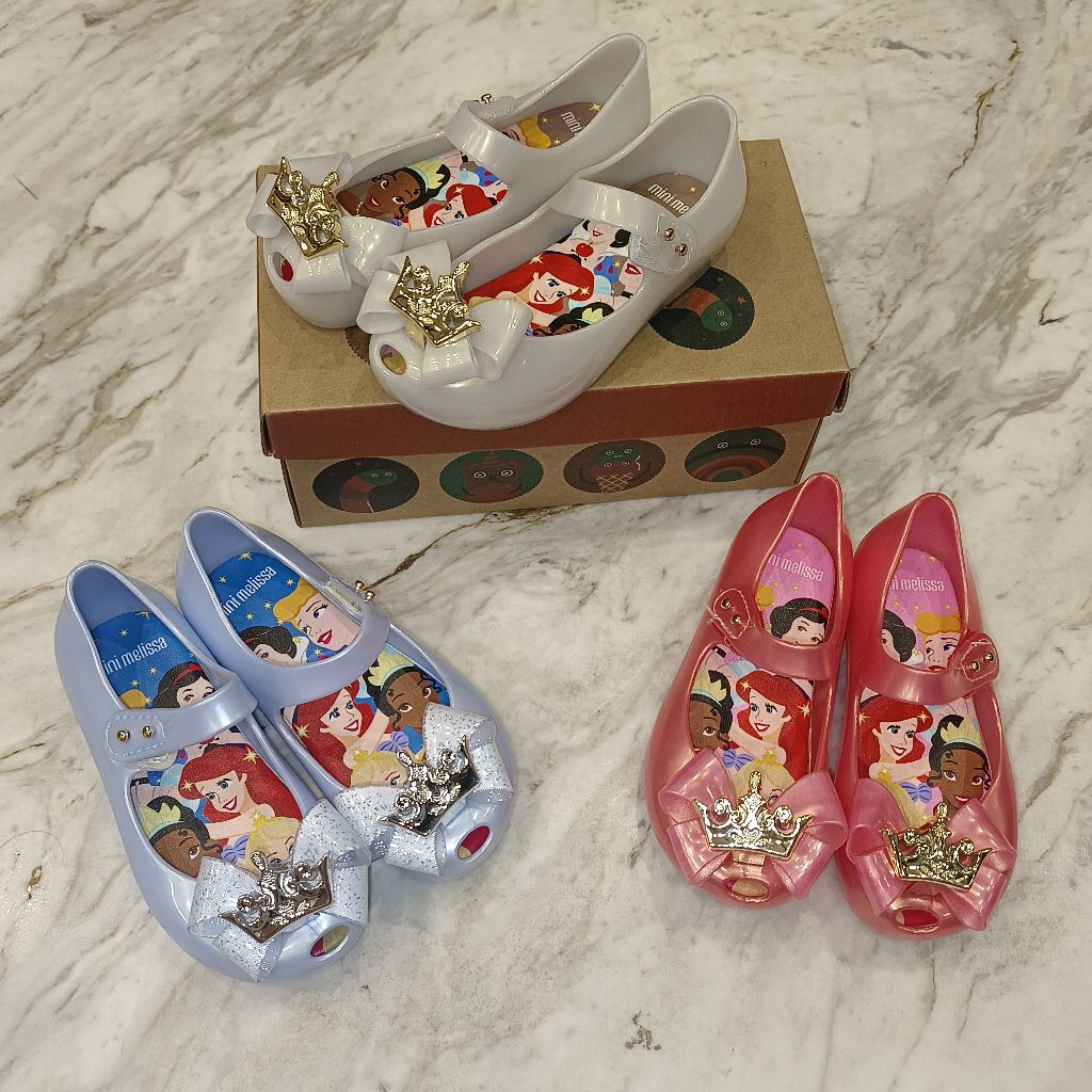 Jual Minimel Disney Princess Crown Jelly Shoes / Sepatu Flats Anak ...