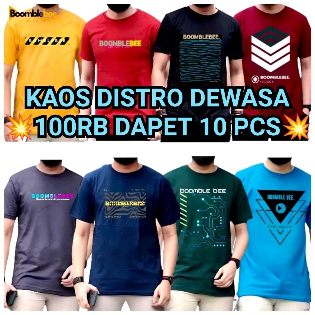 Jual KAOS DISTRO DEWASA | 100RB DAPET 10 PCS | DI JAMIN MURAH | HARGA GROSIR !! | Shopee Indonesia