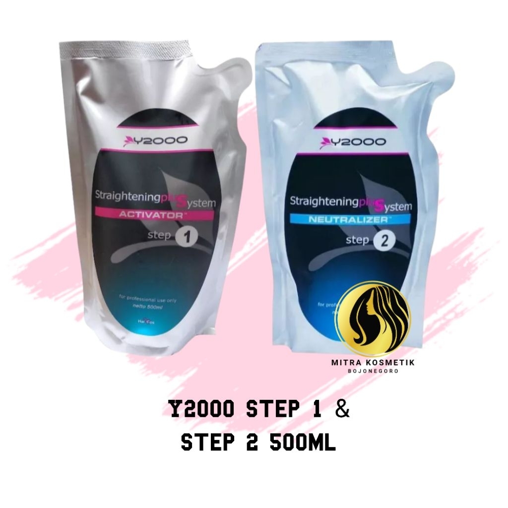 Jual MITRA Y2000 Pelurusan Step 1/Step 2 500ml | Shopee Indonesia