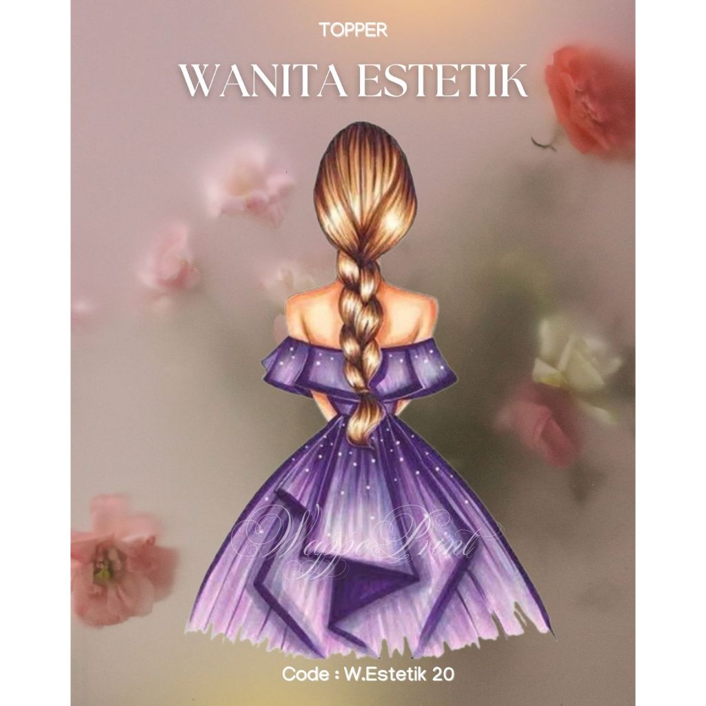 Jual TOPPER HIASAN KUE DAN BUKET / TOPPER WANITA ESTETIK / TOPPER ...