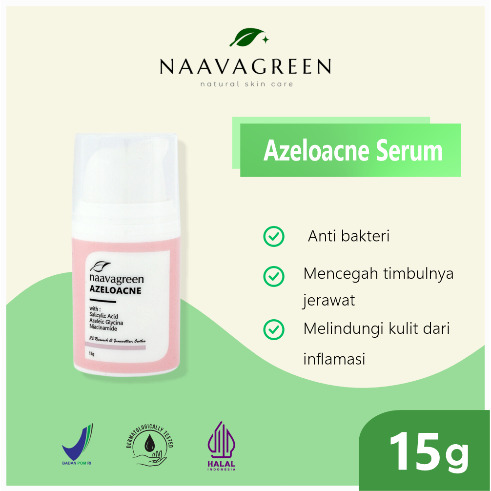 Jual [TERMURAH!] NAAVAGREEN ACNE SERUM / NAAVAGREEN SERUM JERAWAT / NG ...