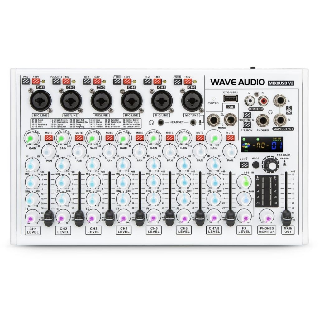 Jual Wave MIX8USB V2 - 8-Channel Mixer with USB Audio Interface ...