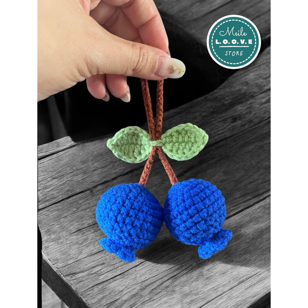 Jual Amigurumi Blueberry - bag charm | Shopee Indonesia