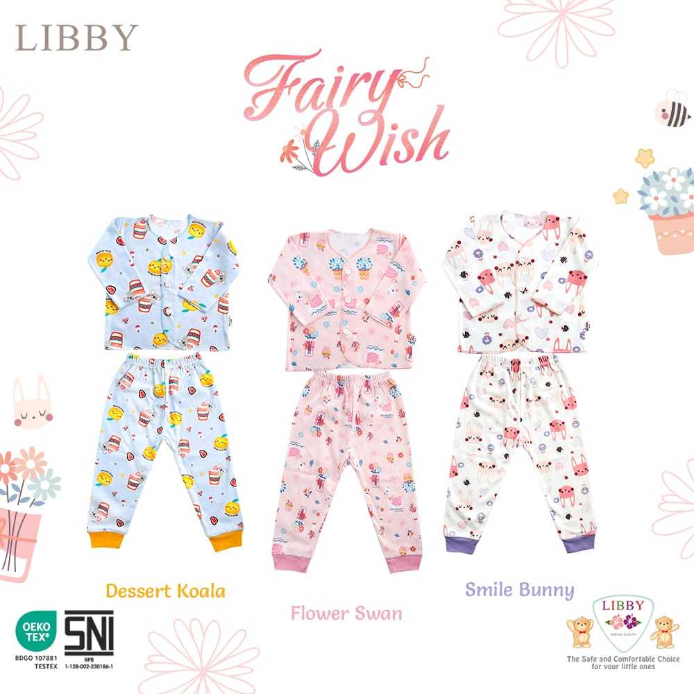 Jual Libby Baby Setelan Panjang motif 0-3 bulan - Libby baju bayi FAIRY ...
