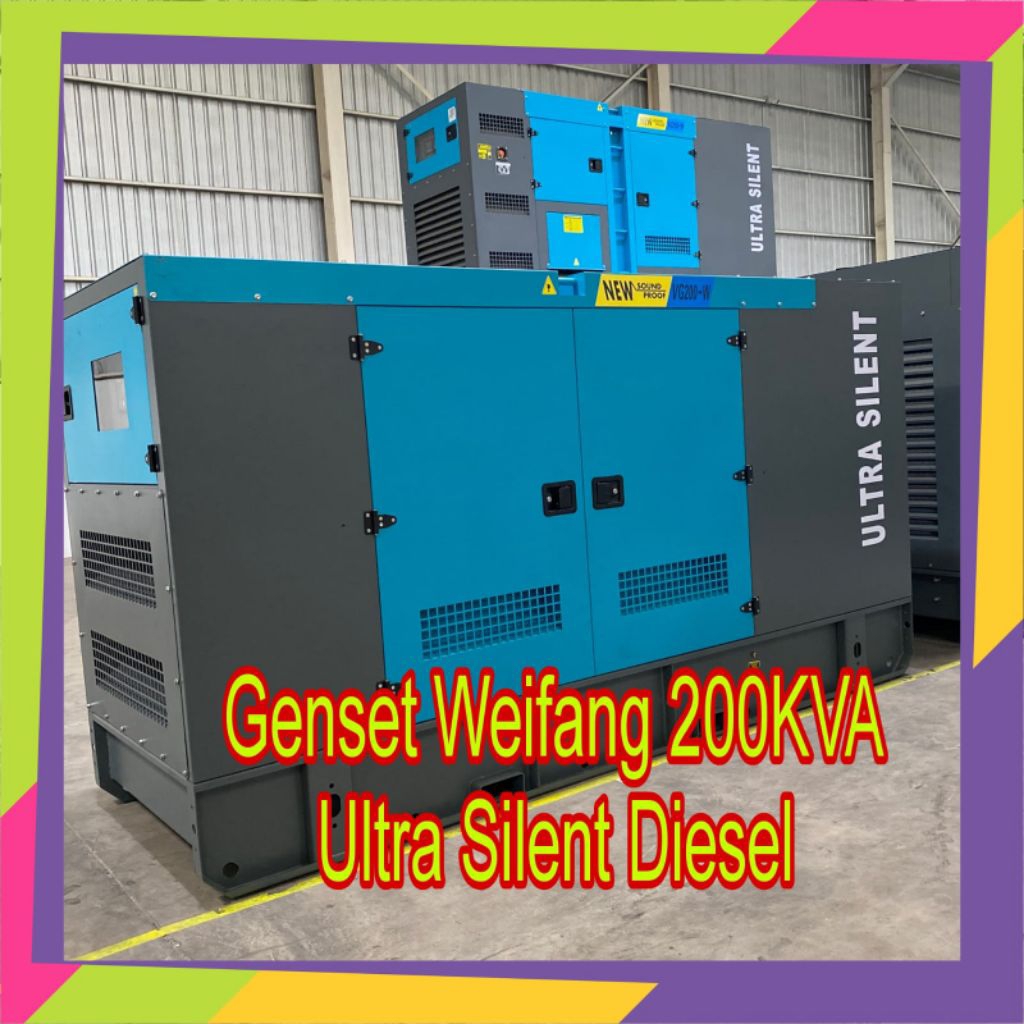 Jual Genset Weifang 200KVA Ultra Silent Fiesel | Shopee Indonesia