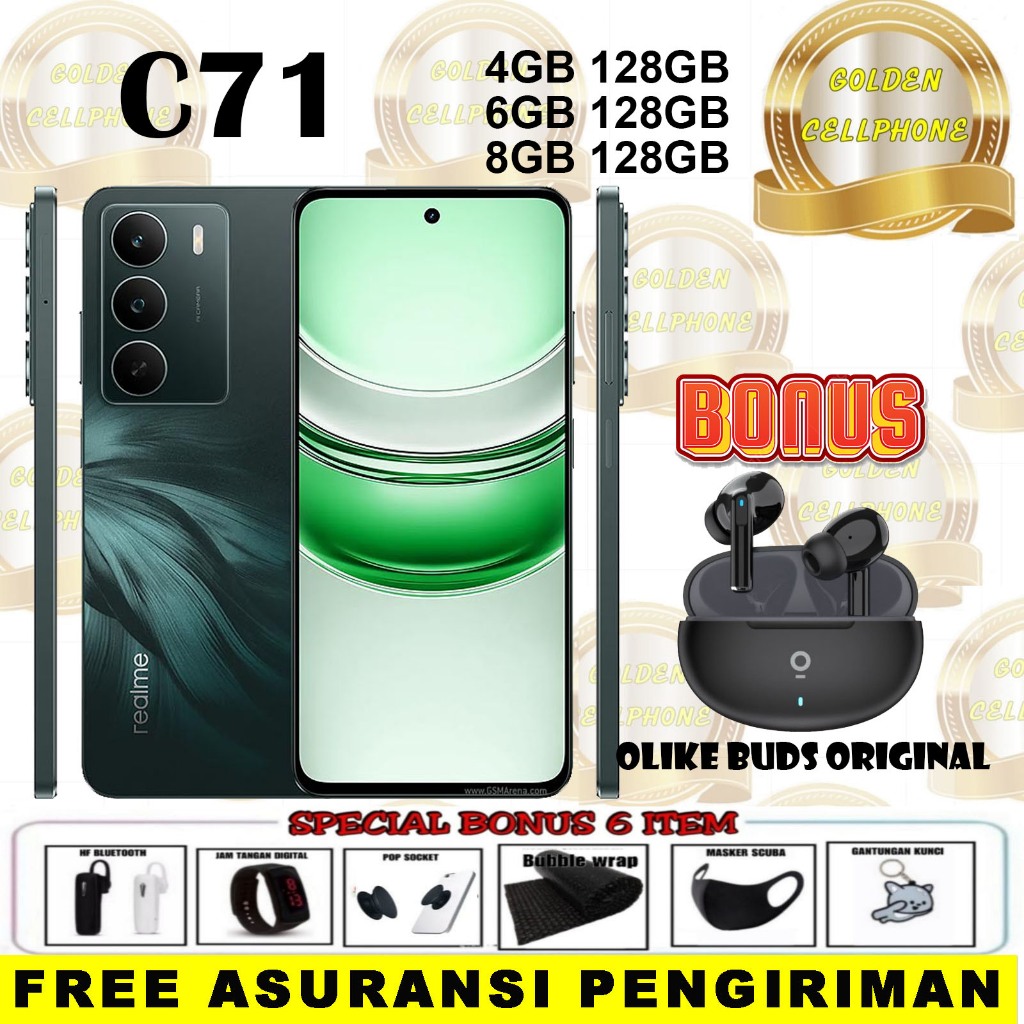 Jual REALME C71 8/128 & 6/128 & 4/128 GARANSI RESMI | Shopee Indonesia