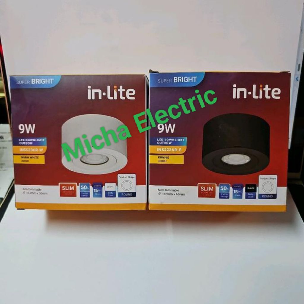 Jual INLITE Downlight Outbow Mini LED 5w 7w 9w 3000K Tempel/ LED Sorot ...