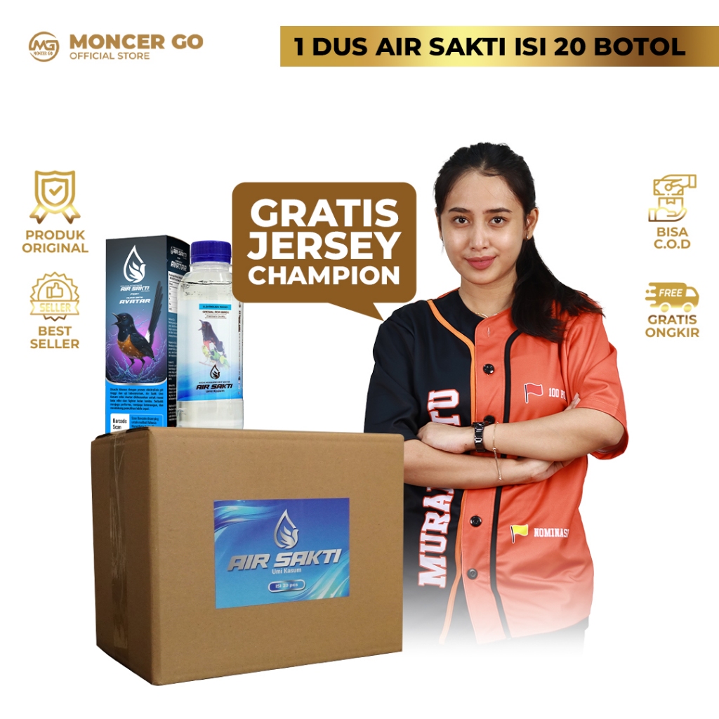 Jual Paket Air Sakti 1 Dus Isi 20 Botol | Air Minum Burung Juara Lebih Hemat | Shopee Indonesia