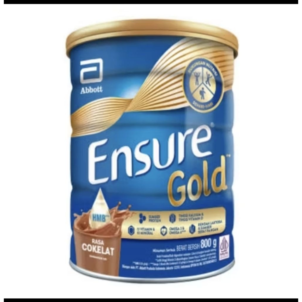 Jual ENSURE GOLD HMB VANILA COKLAT 800 GRAM/850GR/900GR | Shopee Indonesia
