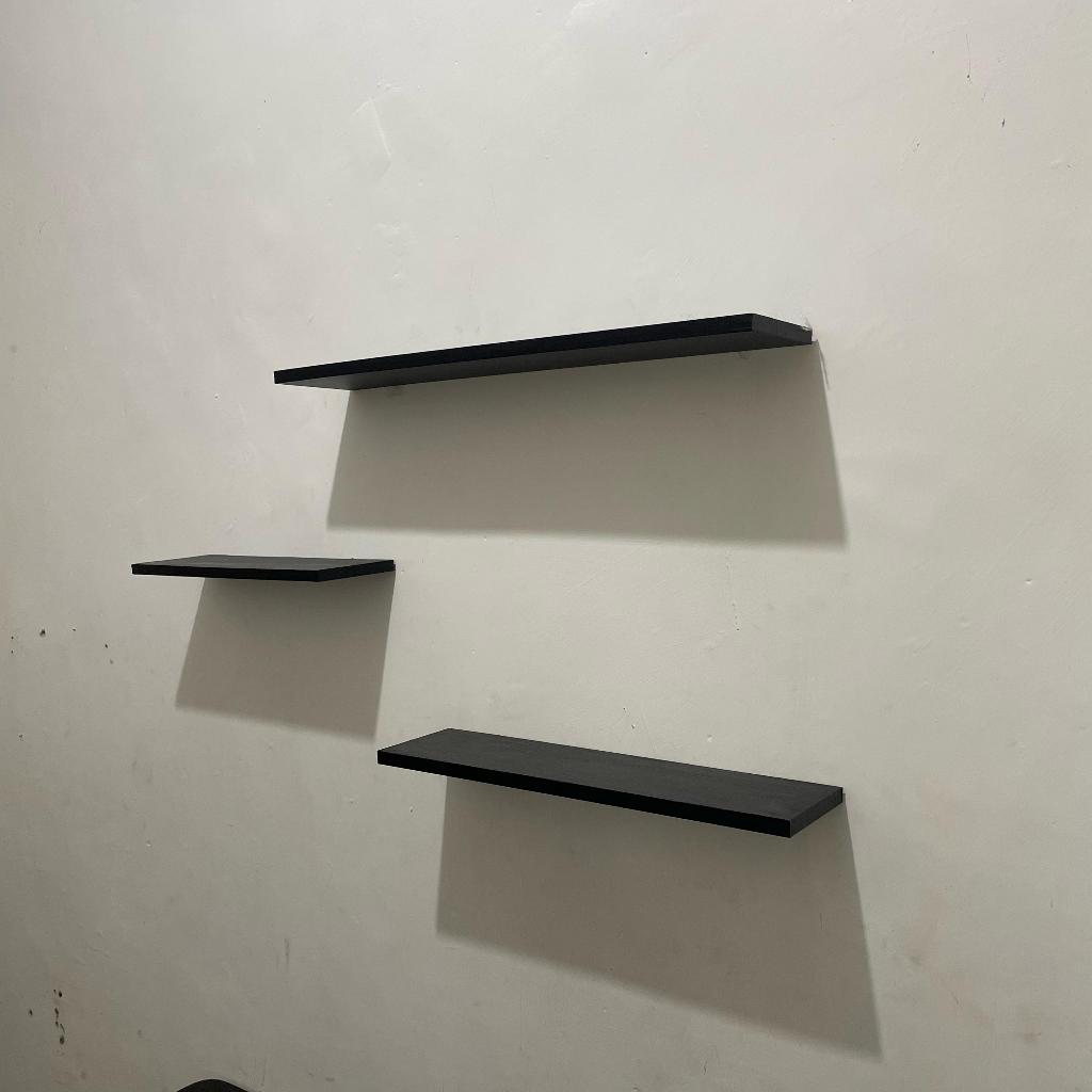 Jual TERMURAH (1SET ISI 3 PCS) RAK DINDING MELAYANG / RAK AMBALAN ...