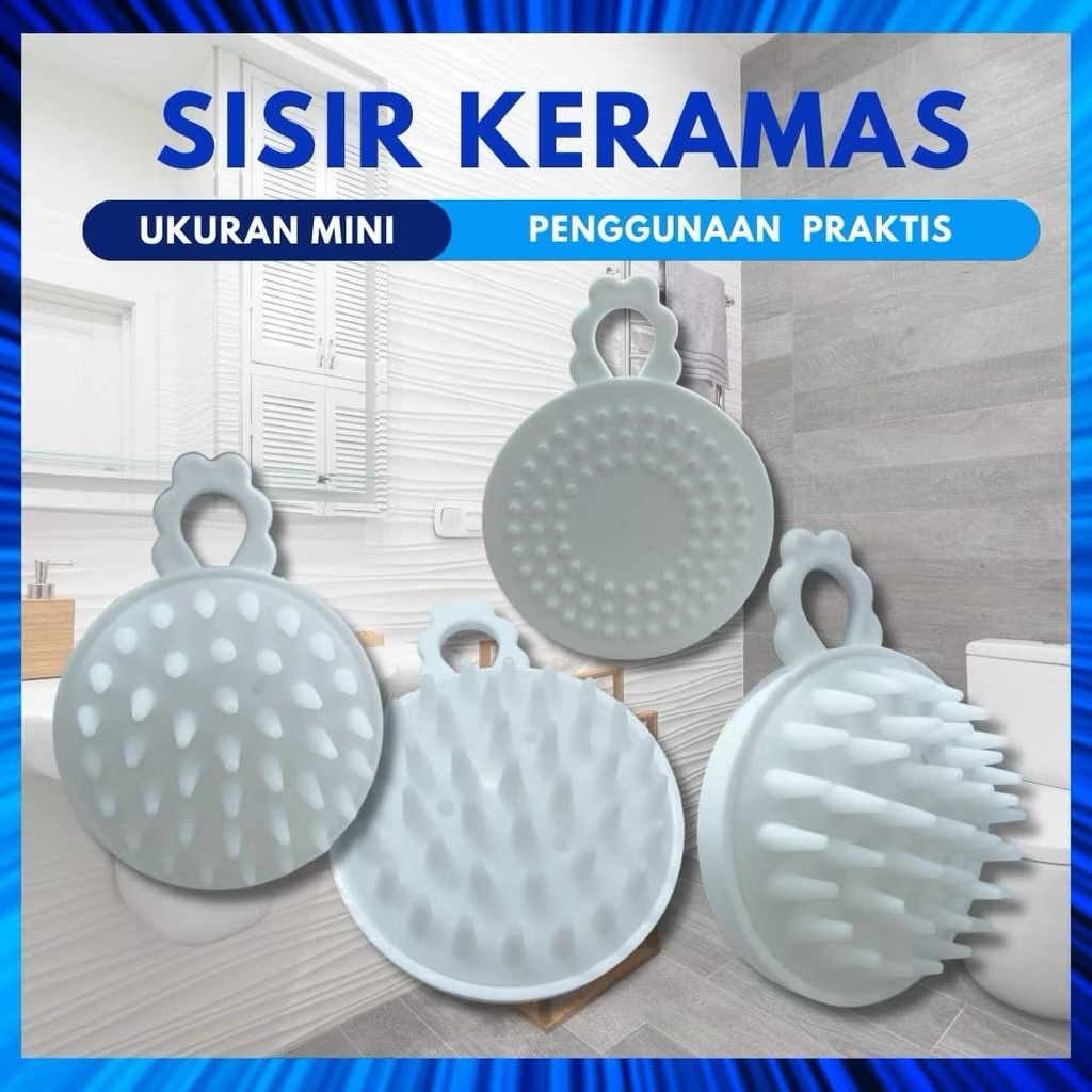 Jual Sisir Keramas Bulat Silikon Anti Ketombe | Shopee Indonesia