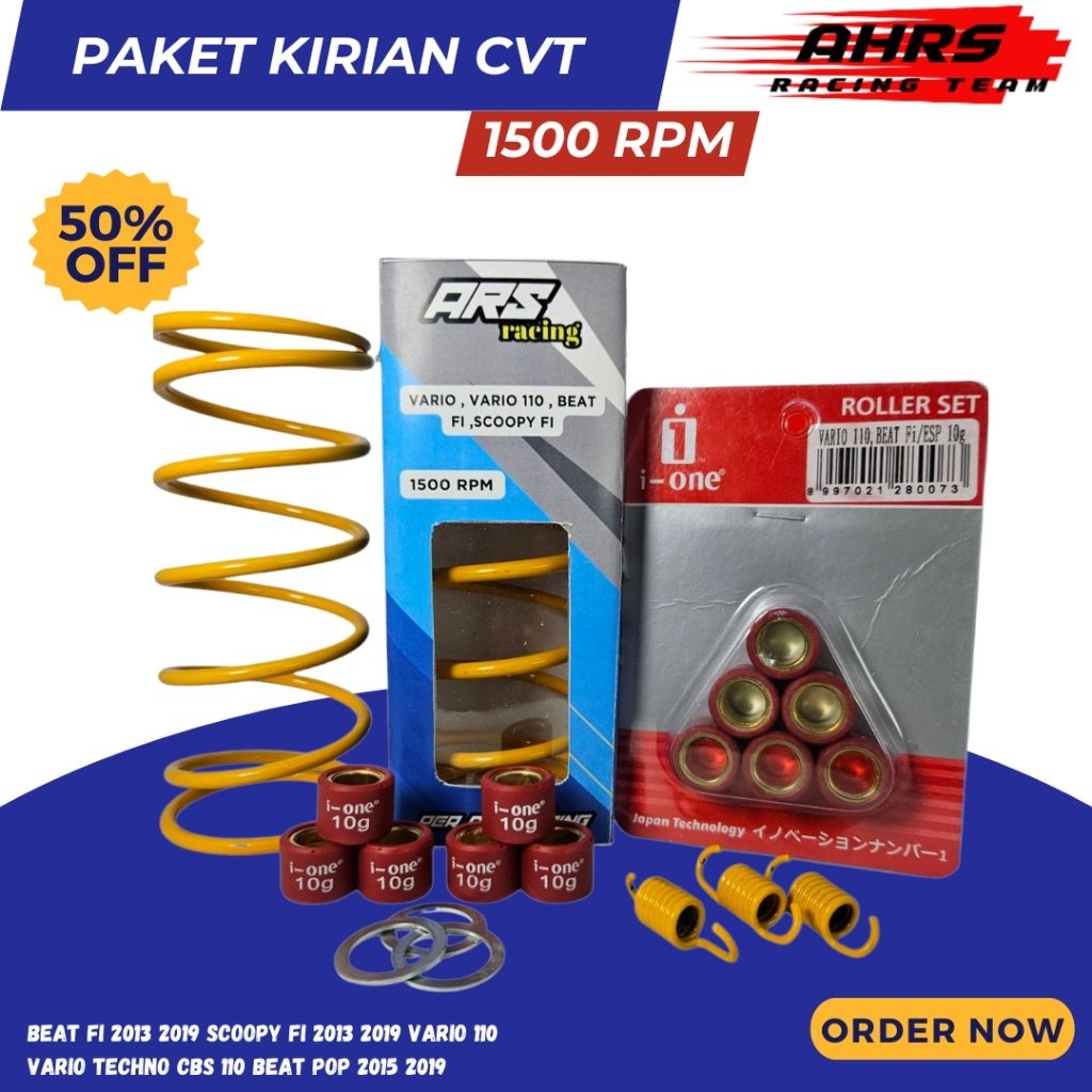Jual PAKET PER CVT RACING VARIO 110 BEAT FI ESP SCOOPY FI ESP VARIO ...