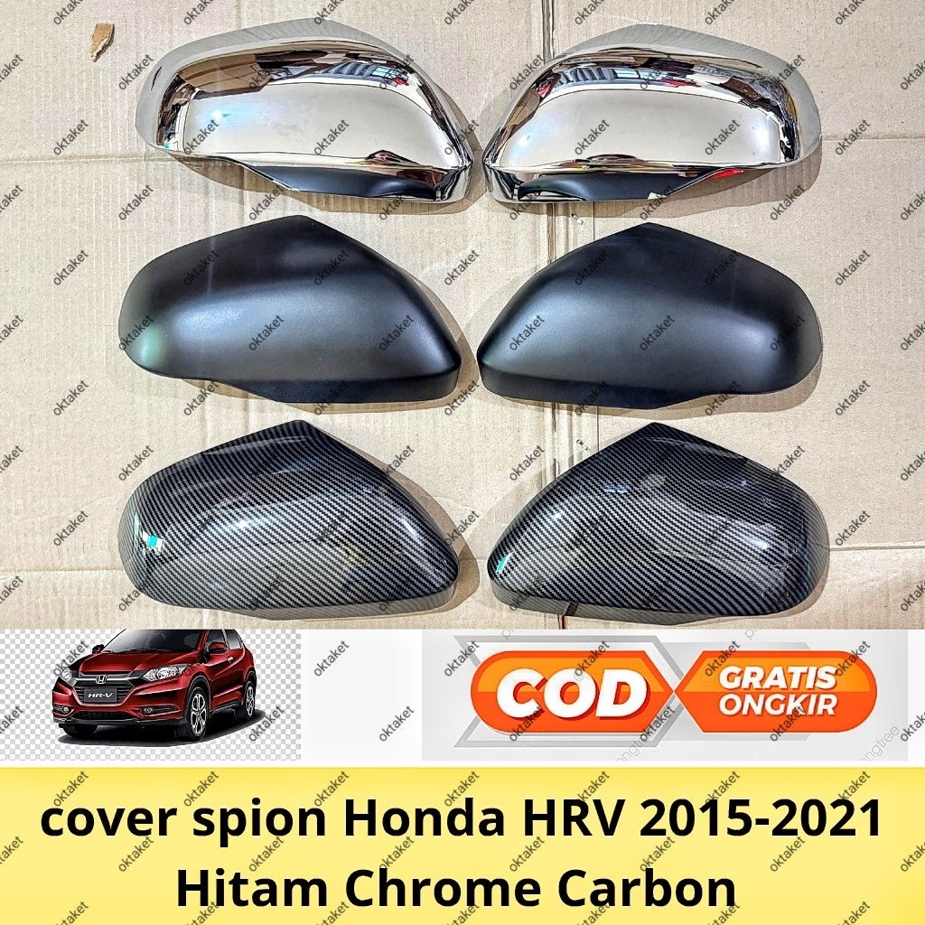 Jual Cover spion mobil HRV 2015 2017 2020 2021 chrome carbon Hitam ...