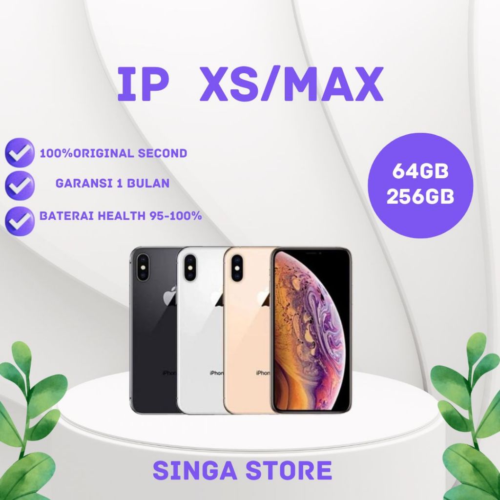 Jual IP XS /MAX XS X 4G LTE 4G RAM 64Gb/256Gb Fullset Mulus Second Ori ...