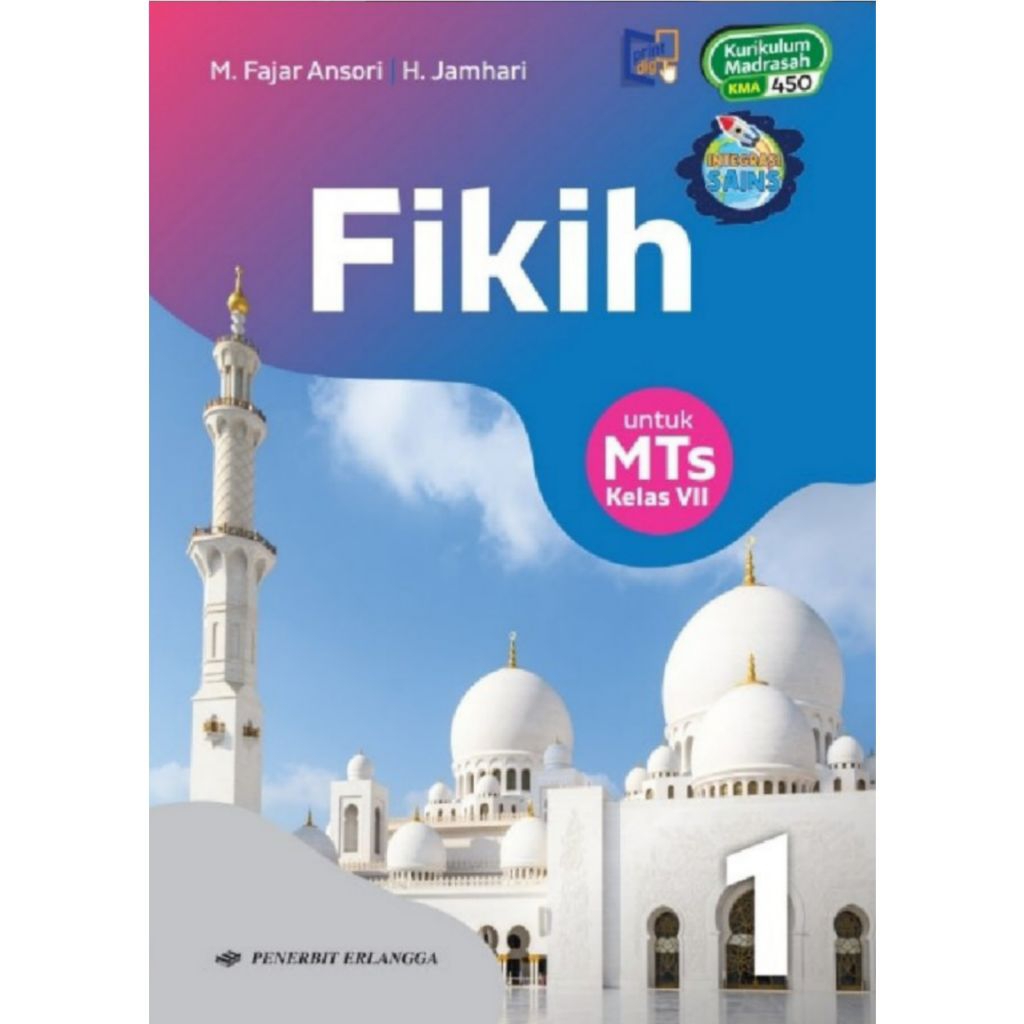 Jual BUKU FIKIH KELAS 7 MTs KMA 450 ERLANGGA | Shopee Indonesia