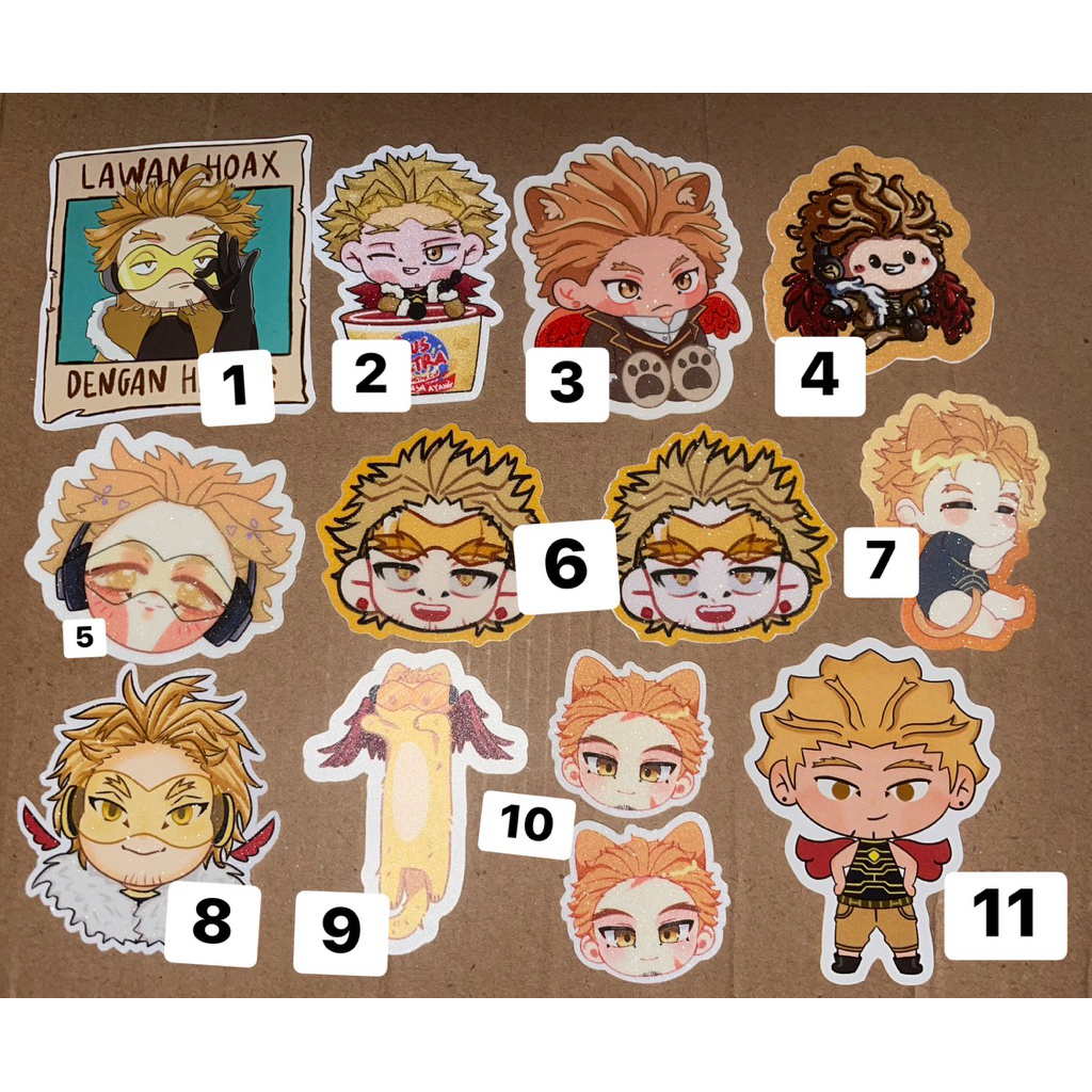 Jual sticker hawks my boku no hero academia keigo takami bnha mha ...