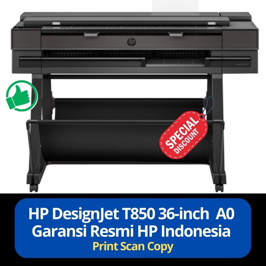 Jual HP DesignJet T850 Print Scan Copy 36-inch A0 | 2Y9H2A | Shopee ...