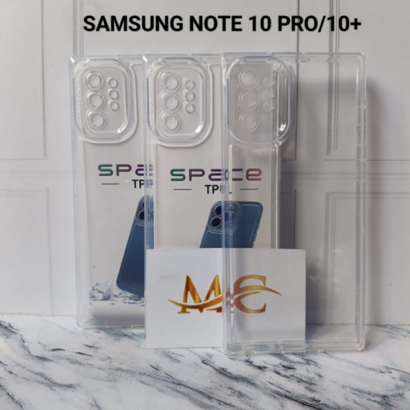 Jual Softcase Samsung Note 10 PRO Not 10+ Plus Case Clear Space Bening ...