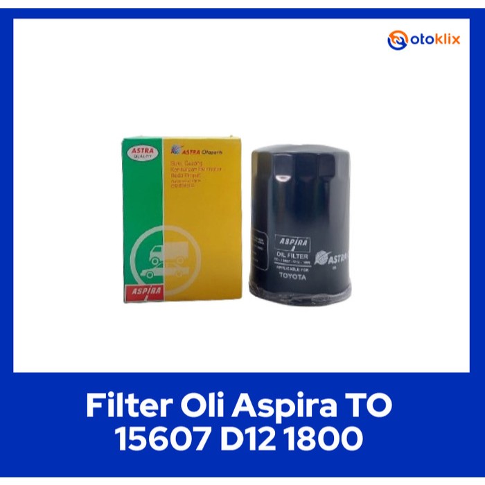 Jual Filter Oli Aspira TO 15607 D12 1800 untuk Hino Duetro/Toyota Dyna ...