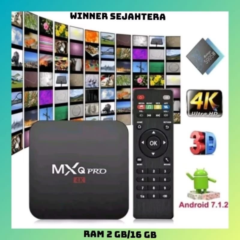 Jual Android 13.0 tahun 2025 TV box MXQ Pro 4K RAM 2GB/16GB ( Rubah tv ...