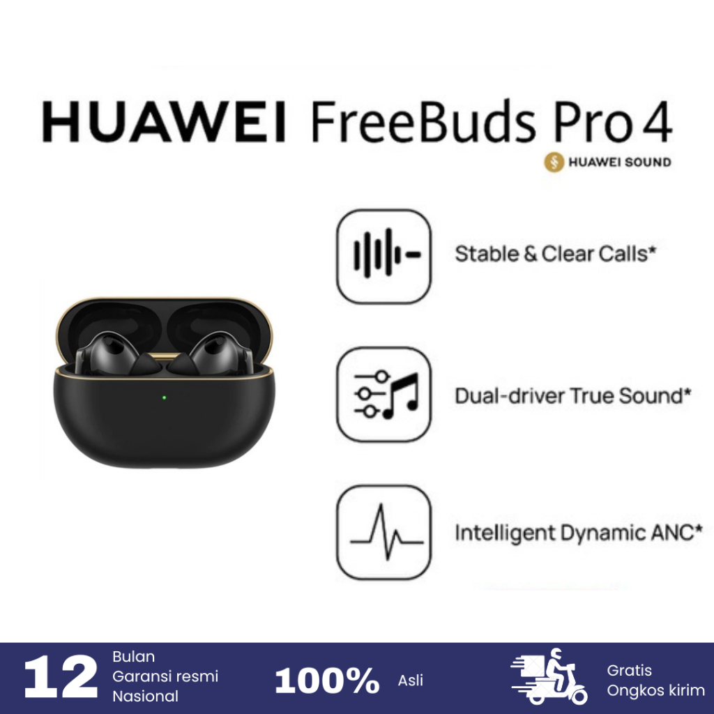 Jual HUAWEI FreeBuds Pro 4 Wireless Earphone TWS | Shopee Indonesia