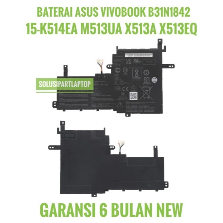 Jual Baterai ASUS VivoBook 15 F513 M513 K513 S513 X513 Series B31N1842 -HRCB | Shopee Indonesia