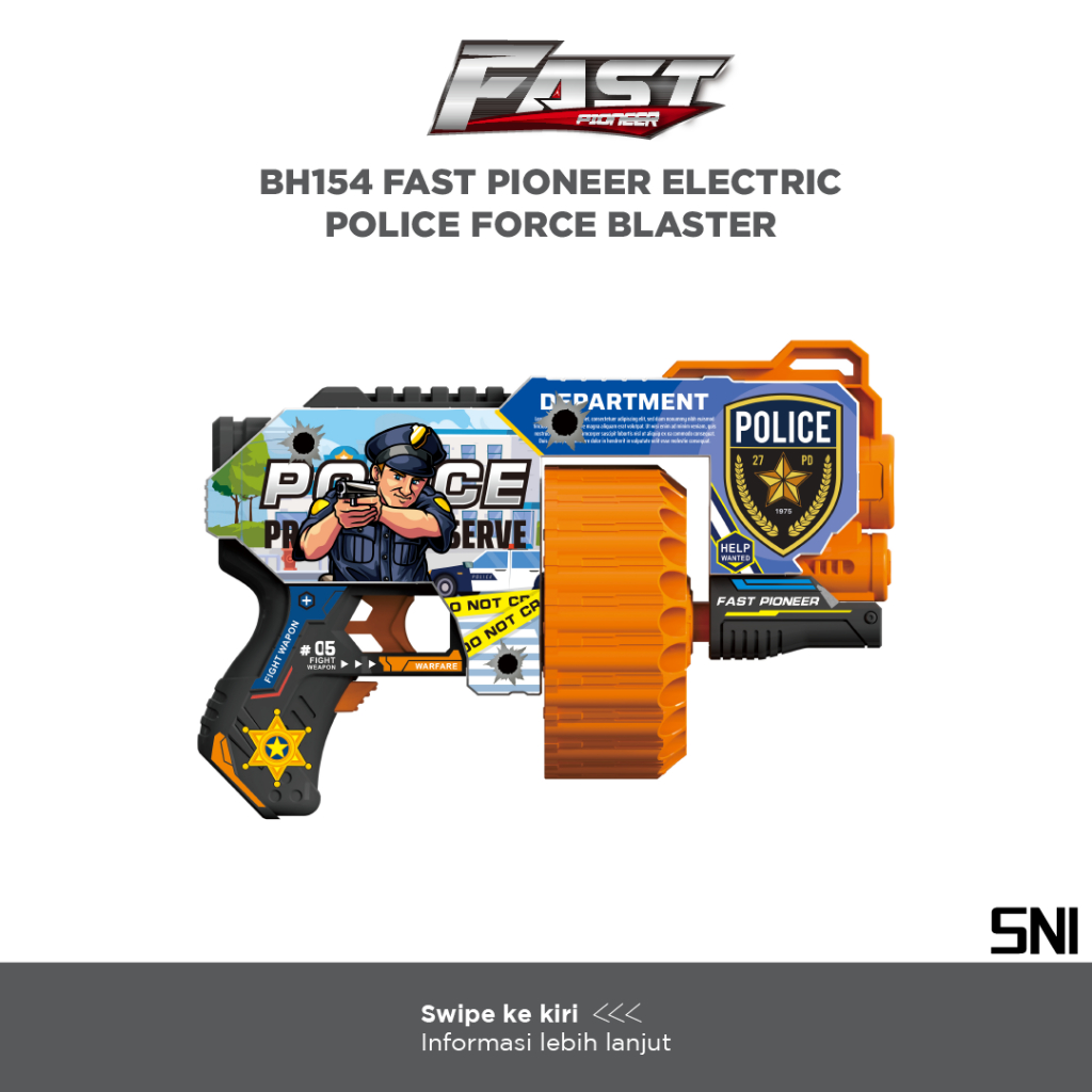Jual Fast Pioneer - Electric Police Force Blaster / Mainan Tembak ...