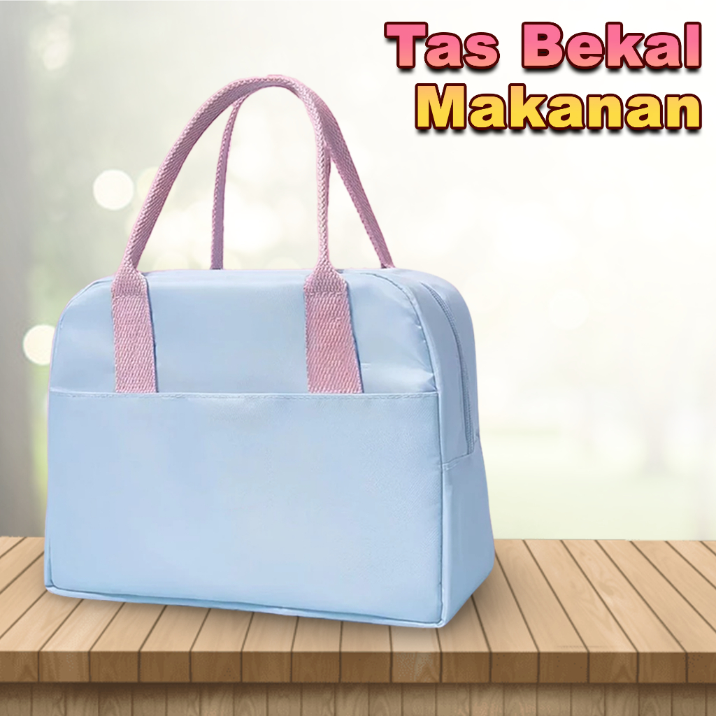 Jual Tas Bekal Makanan Lunch Box Motif Tas Bekal Makanan Simpel ...