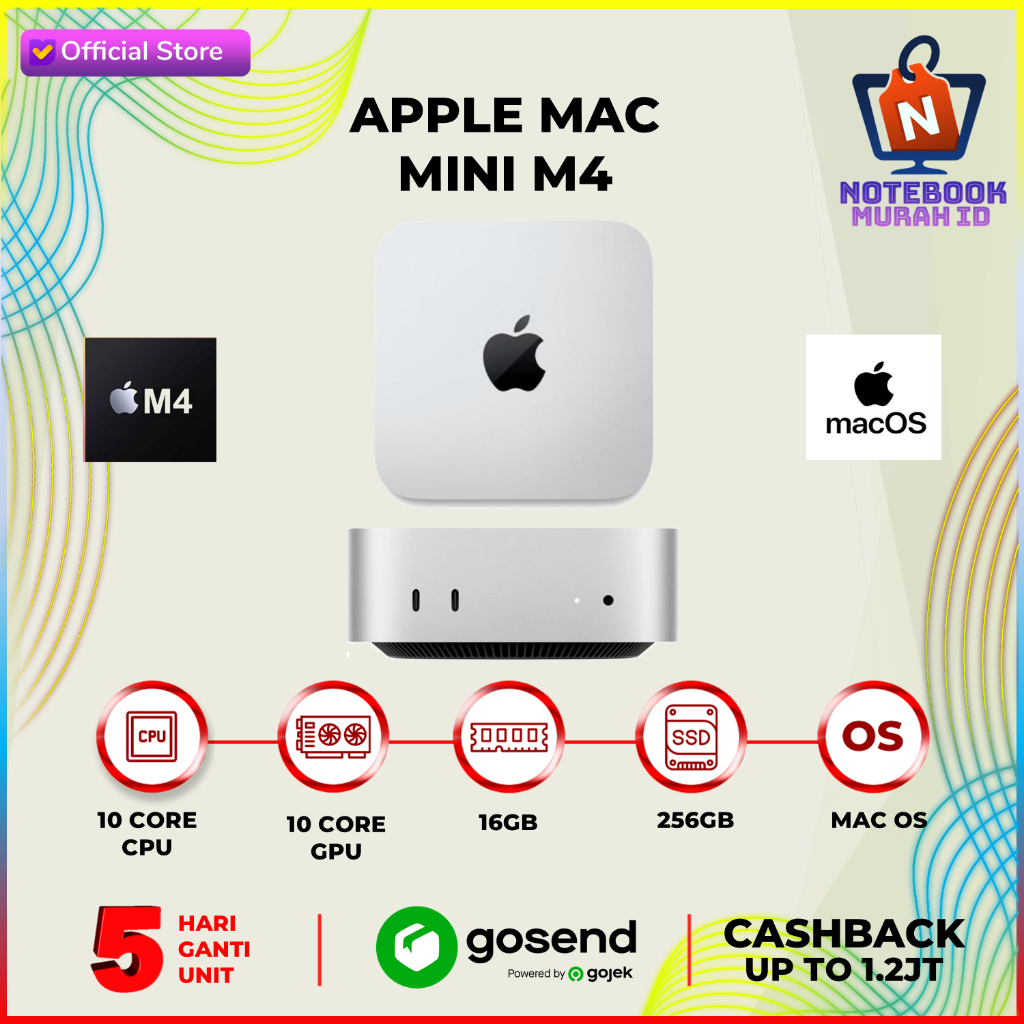 Jual Ibox Apple Mac Mini M4 10C Gpu 16Gb 256Gb 10C Cpu | Shopee Indonesia