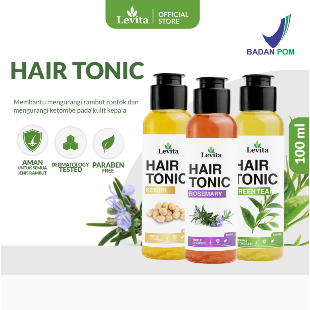 Jual LEVITA - Natural Hair Tonic 100ml - Hair Tonic Rambut Rontok ...