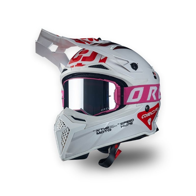 Jual Orca Powergear - SPECIAL BUNDLING HELM FULL FACE THETA WHITE BLACK ...