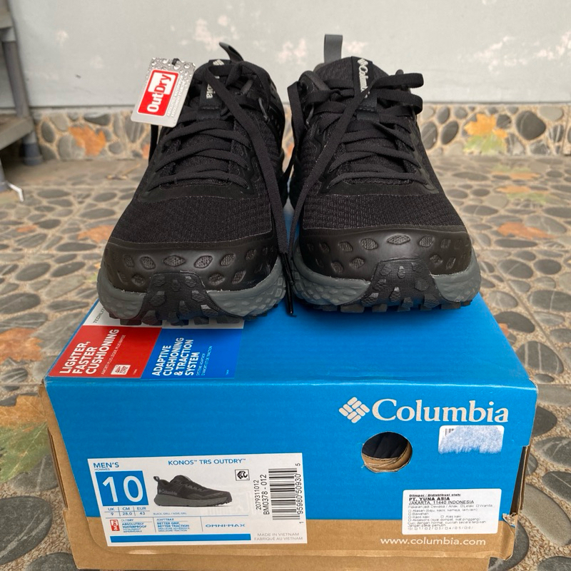 Jual columbia konos trs outdry size 43/28cm hiking running shoes sepatu ...