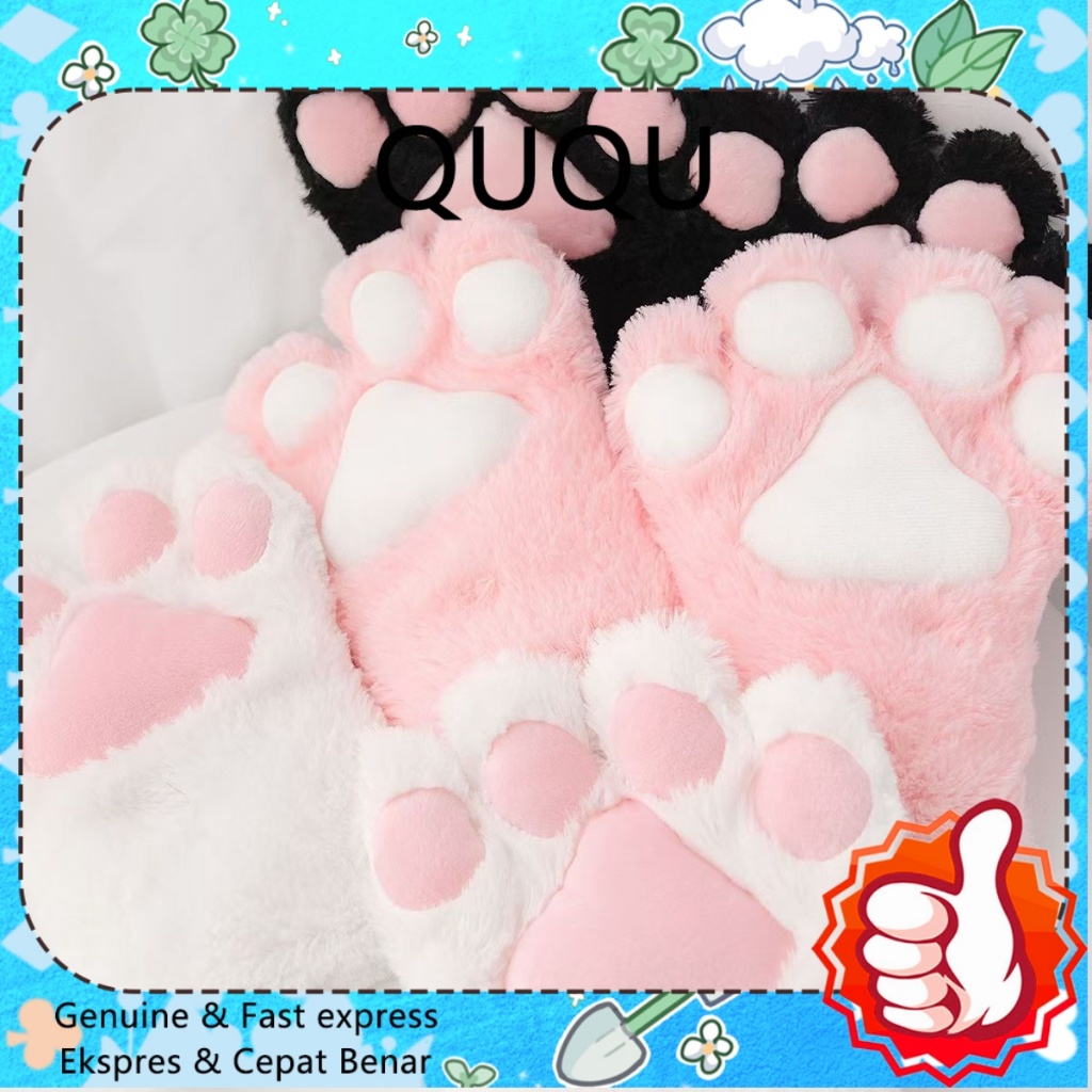 Jual Cosplay Plush Cat Claw Gloves Cute Performance Bear Claw Gloves ...