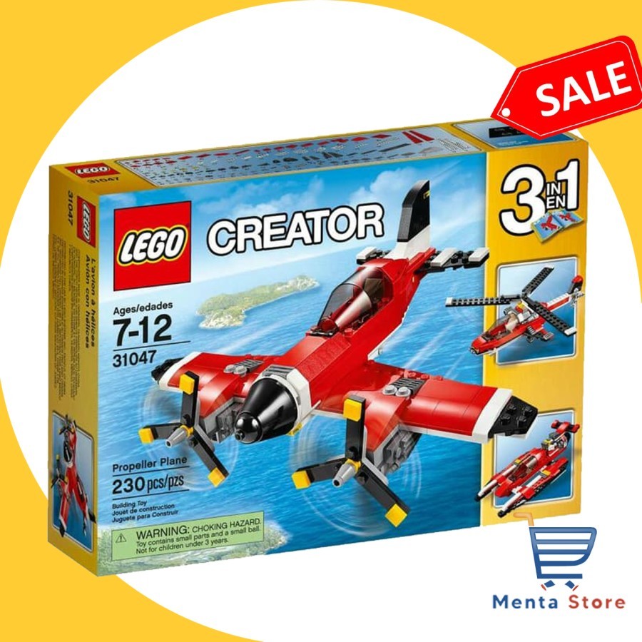 Jual LEGO Creator # 31047 Propeller Plane 3 in 1 Brick Pesawat Terbang ...