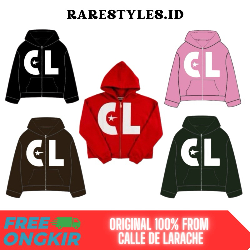 Jual [ ORIGINAL 100 % ] CALLE DE LARACHE ( CDL ) ZIP HOODIE / KNITWEAR ...