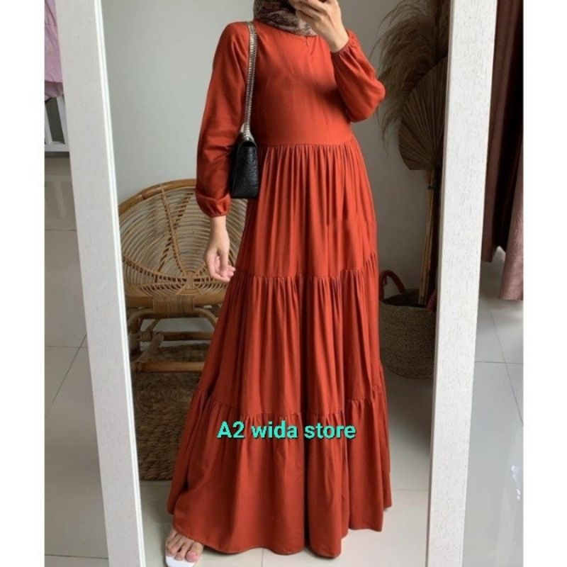 Jual HANUM DRESS RAYON PREMIUM/Gamis rayon/Gamis canda/Gamis busui/Gamis 2026/CASANDRA/COD ...